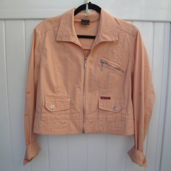 FUBU | Jackets & Coats | Vintage Fubu Oversized 8s 90s Cotton Peach ...